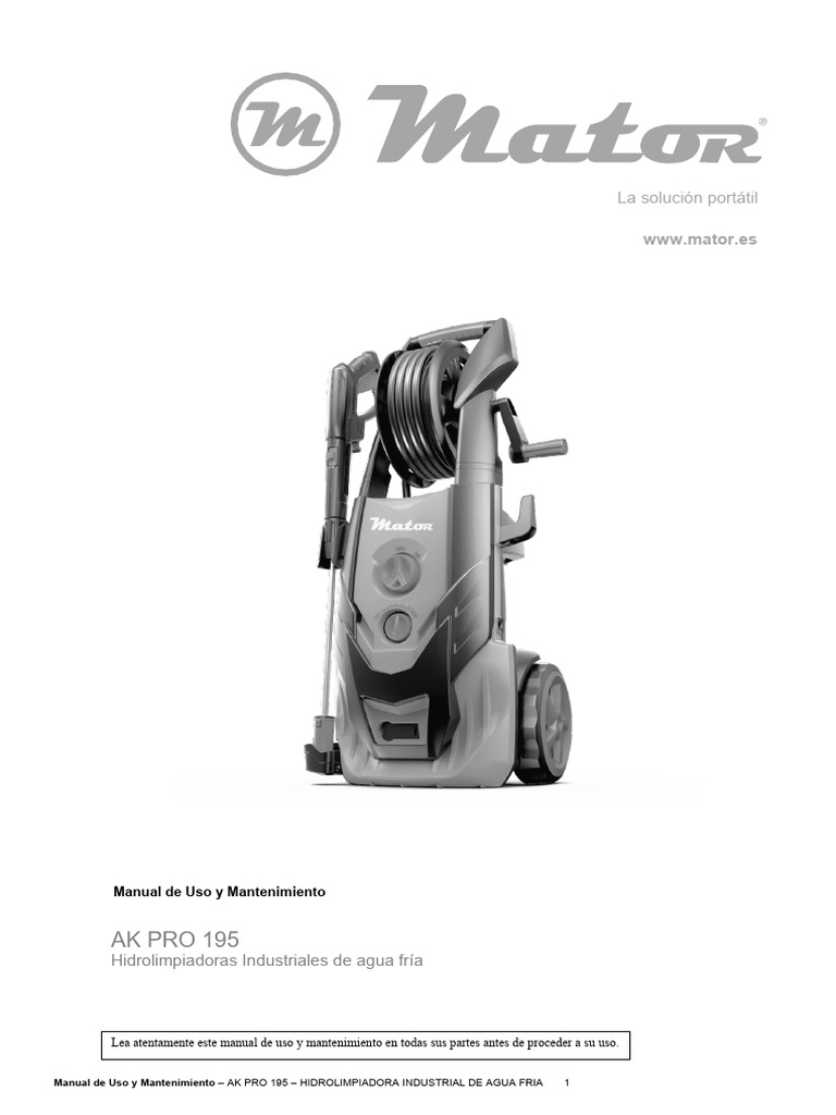 MATOR AK PRO 195 manual+CE | PDF