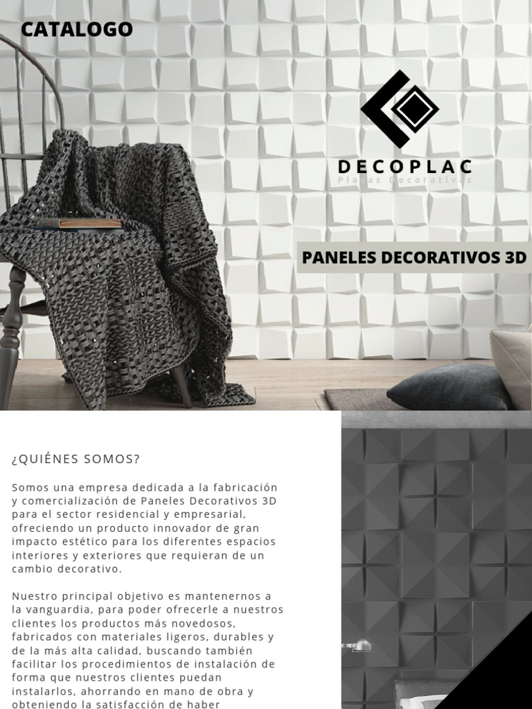 Catalogo: Paneles Decorativos 3D | PDF