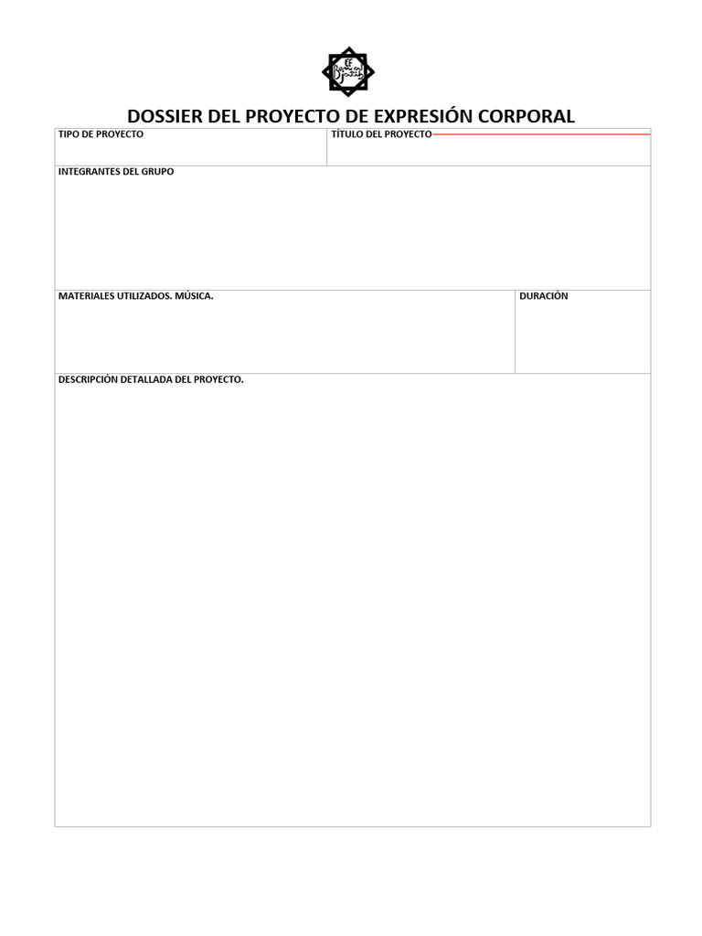 Dossier Del Proyecto de Expresiã N Corporal | PDF