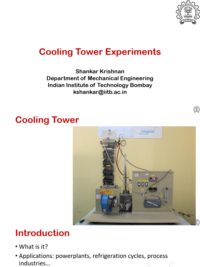 Cooling Tower-Introduction | PDF