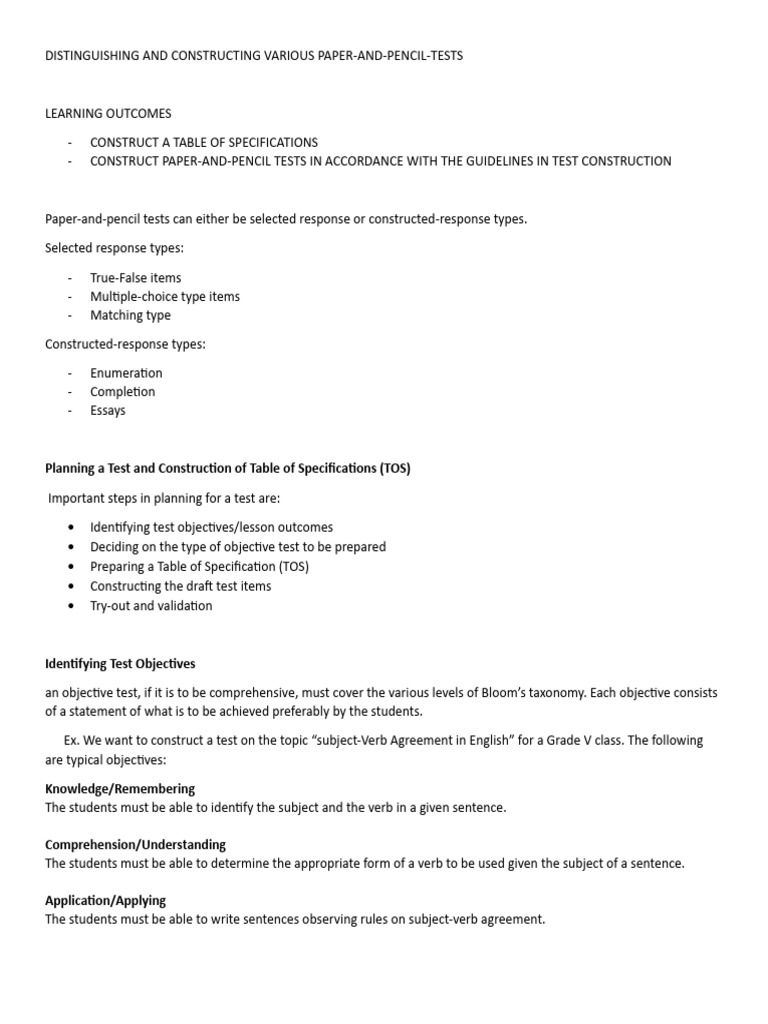 Constructing-Selected-Response-Type | PDF