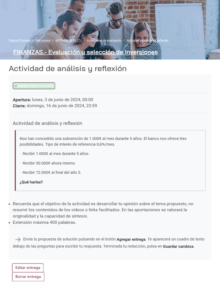 MFE24.M.0ESI (-17-) - Actividad de Análisis y Reflexión - PVE Enviado | PDF