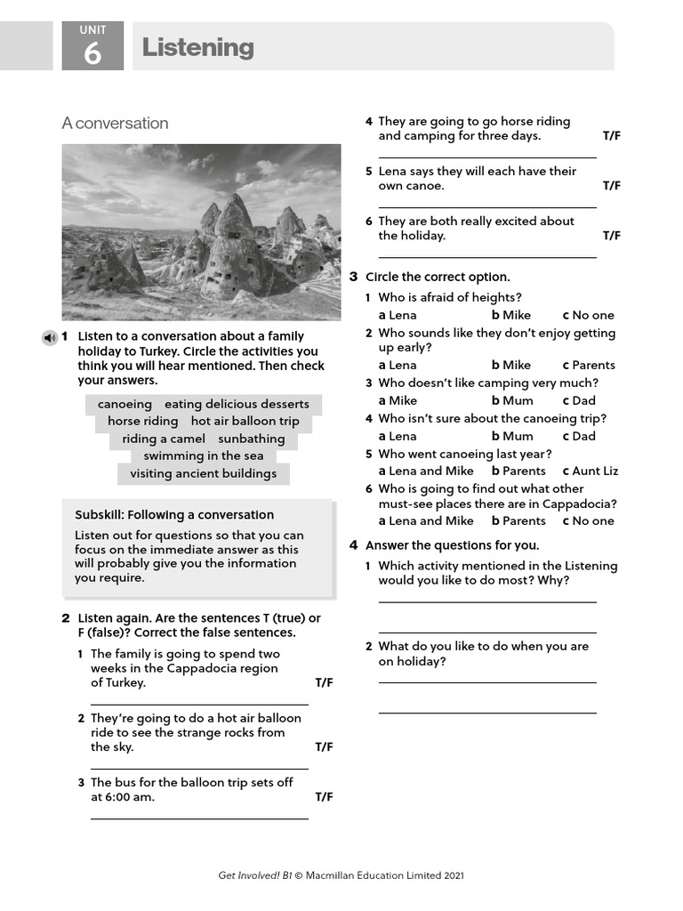 GI_B1_U6_Listening (1) | PDF