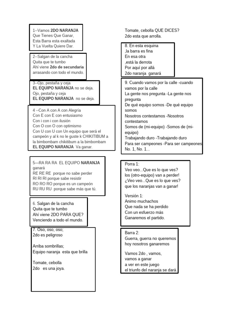 Barras para Las Olimpiadas | PDF