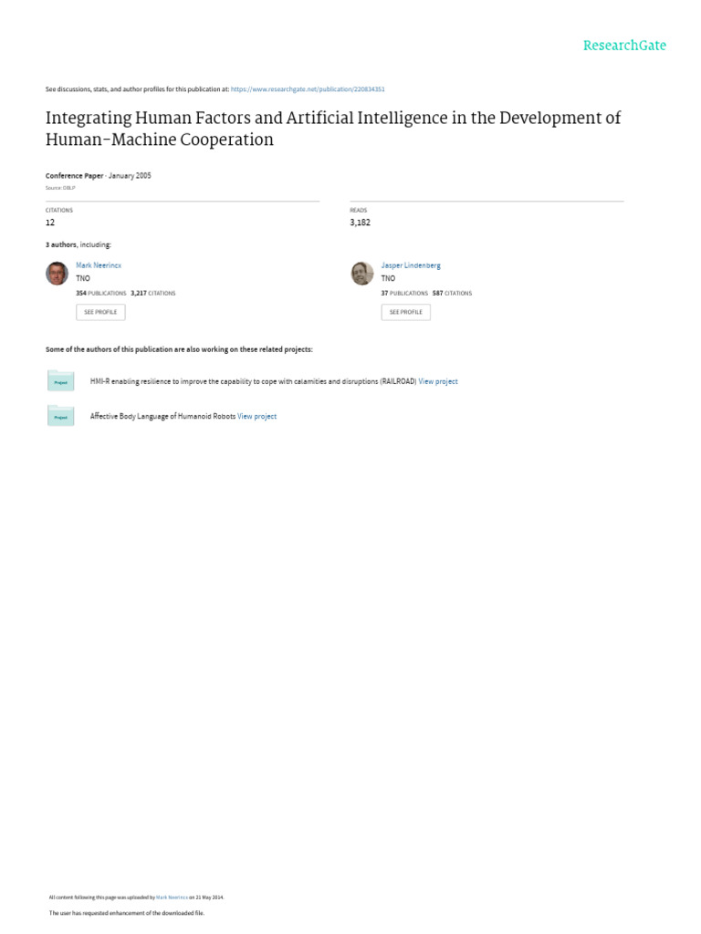 Integrating Human Factors And Artificial Intellige Pdf Usability Art