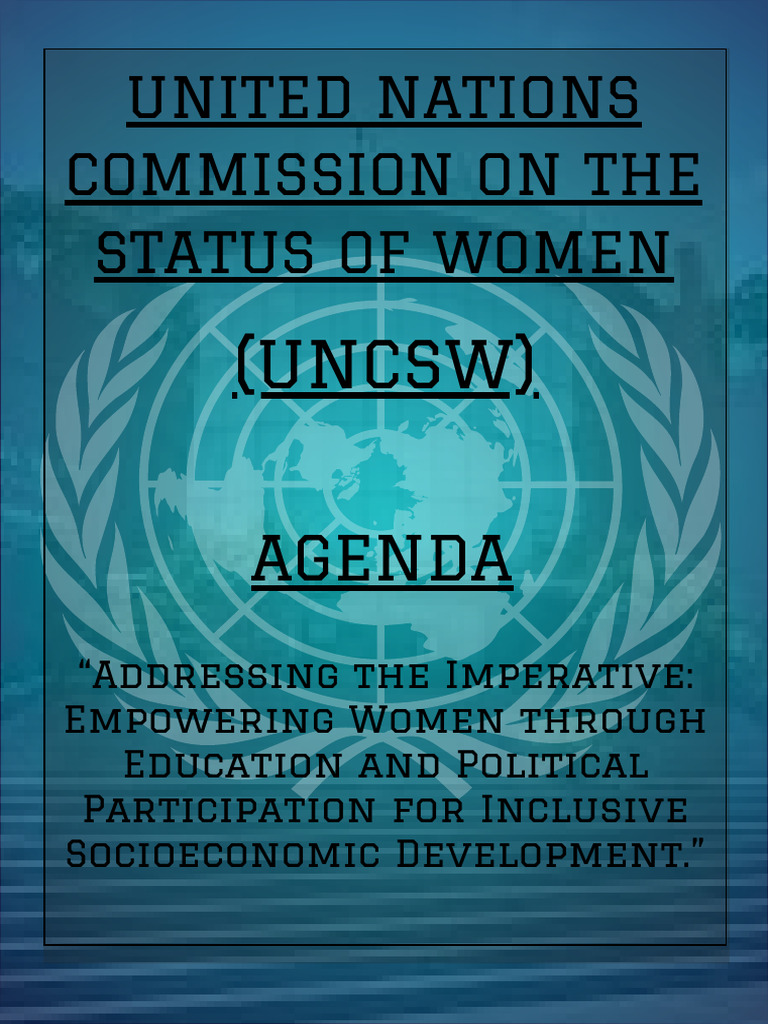 _Background Guide For UNCSW | PDF