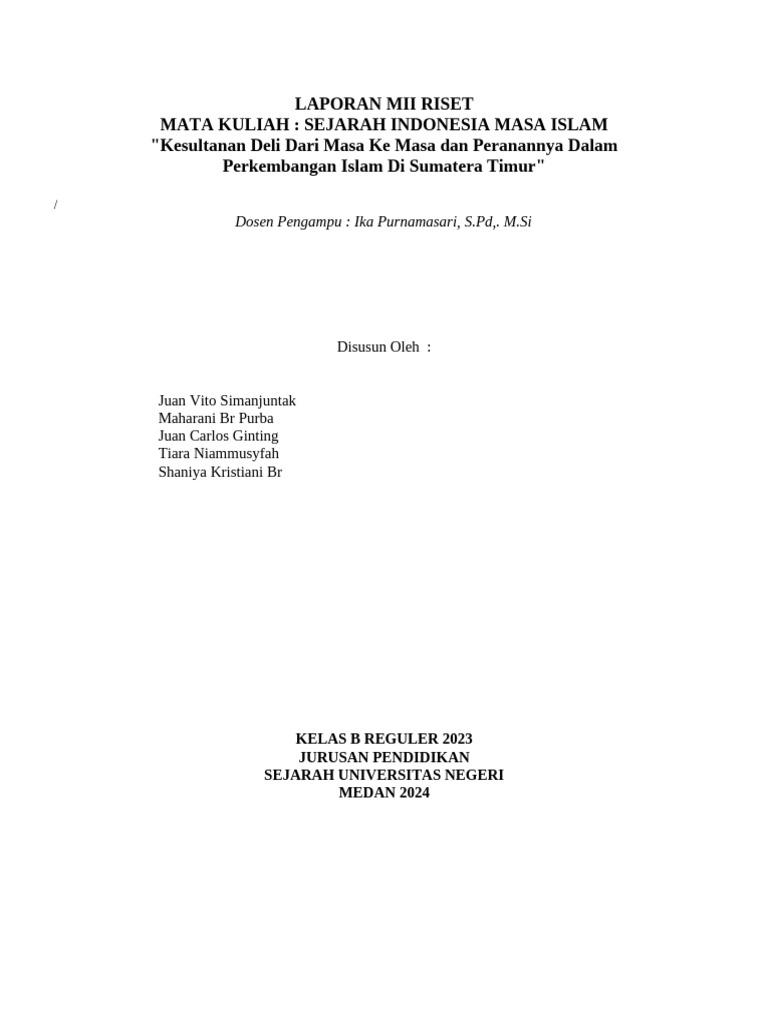 MR Kel 4 Sej Islam | PDF