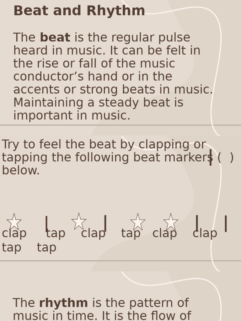 Beat and Rhythm | PDF