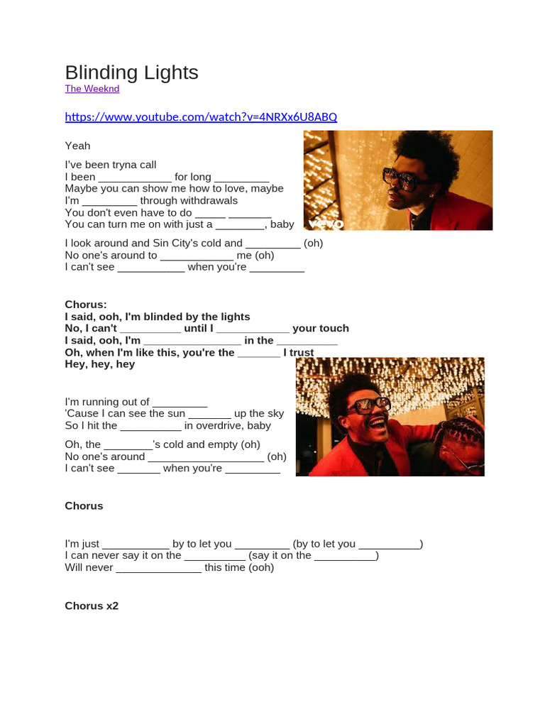 Blinding Lights | PDF