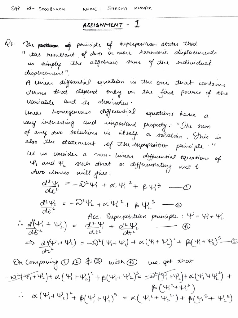 Waves Assignment | PDF