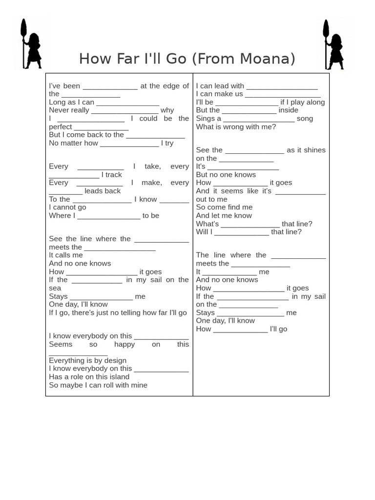 How far I ll go | PDF