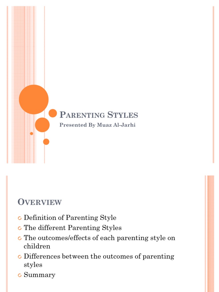Parenting Styles | PDF | Wellness