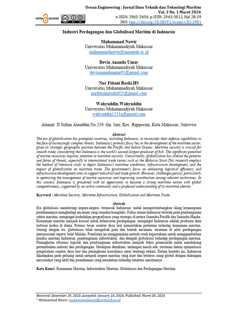 OCEAN+Vol.+3+No.1+Maret+2024,+Hal+28-39 | PDF
