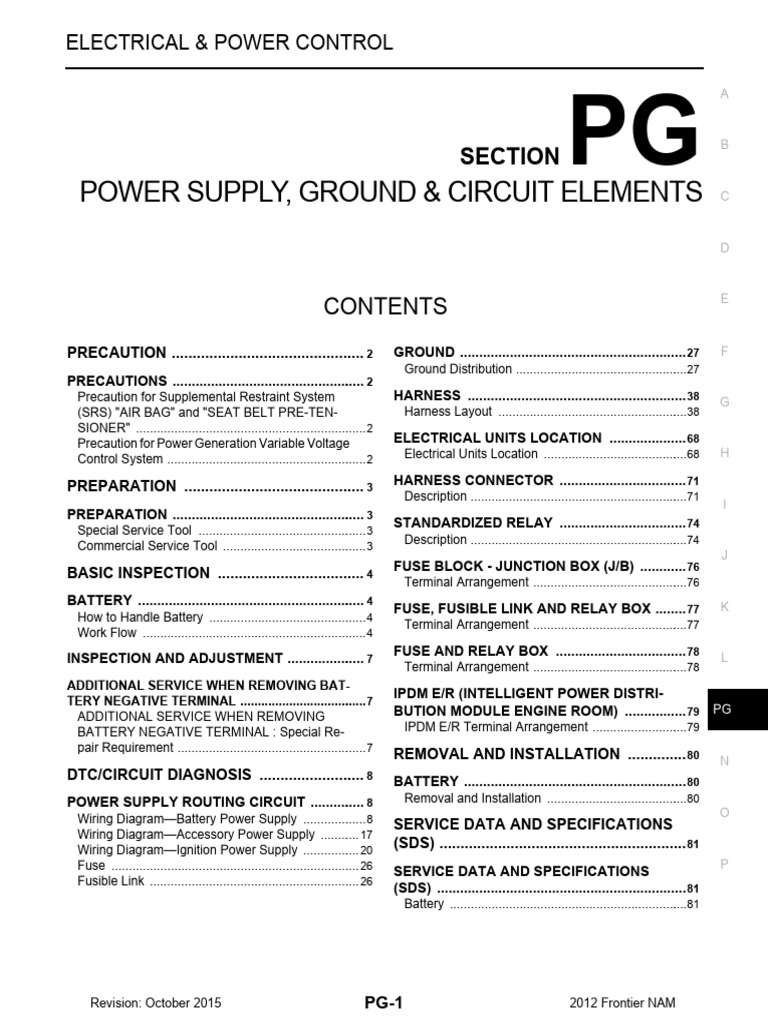 Power Supply, Ground & Circuit Elements: Section | PDF