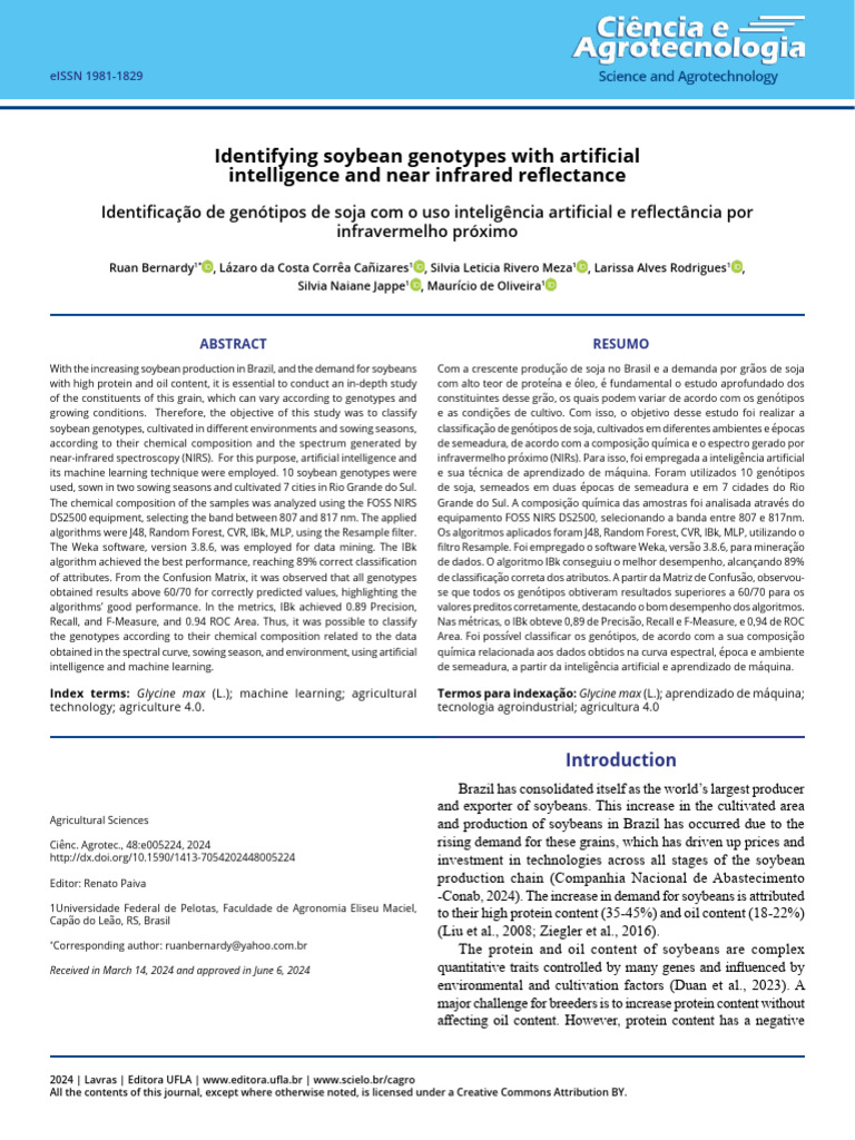 03 Identifying Soybean Genotypes With Artificial Intelligence and Near ...