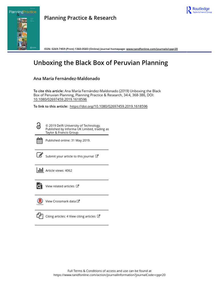 Unboxing the Black Box of Peruvian Planning | PDF