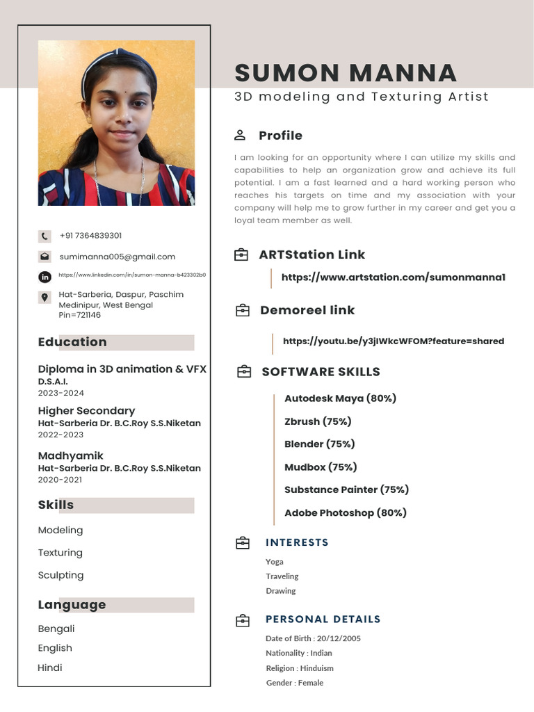 Sumon_Manna_Cv | PDF