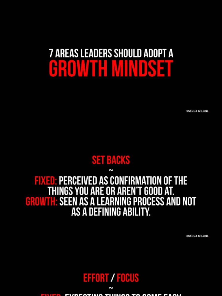 How Leaders Can Adopt A Growth Mindset 1673400714 | PDF