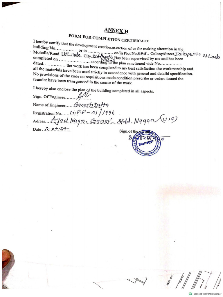 ANNEXURE G, H(8) | PDF