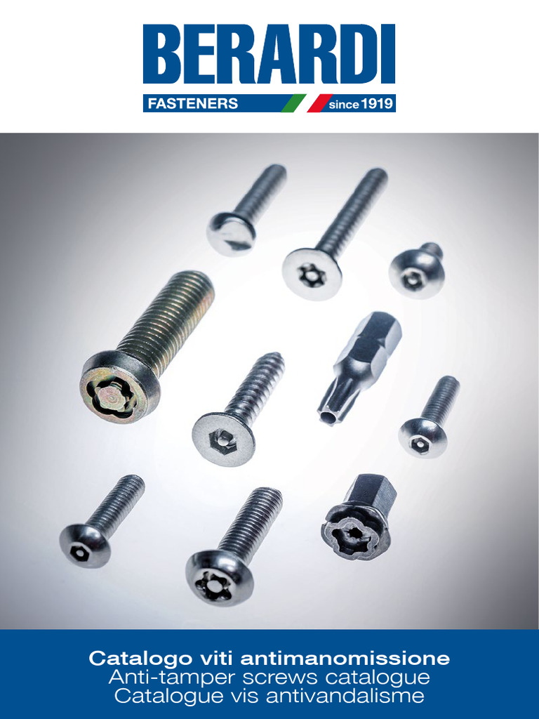 Catalogo Viti Antimanomissione - ENG | PDF