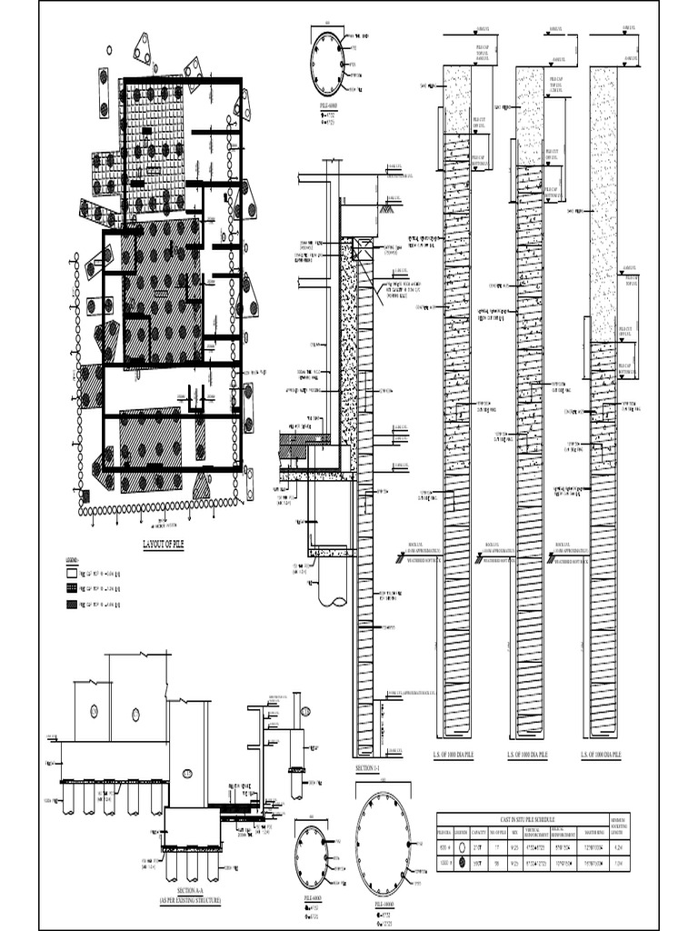 Pile Overlap Drawing-Model | PDF