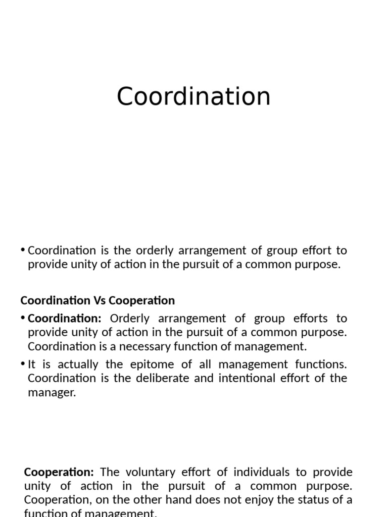 14 Coordination | PDF