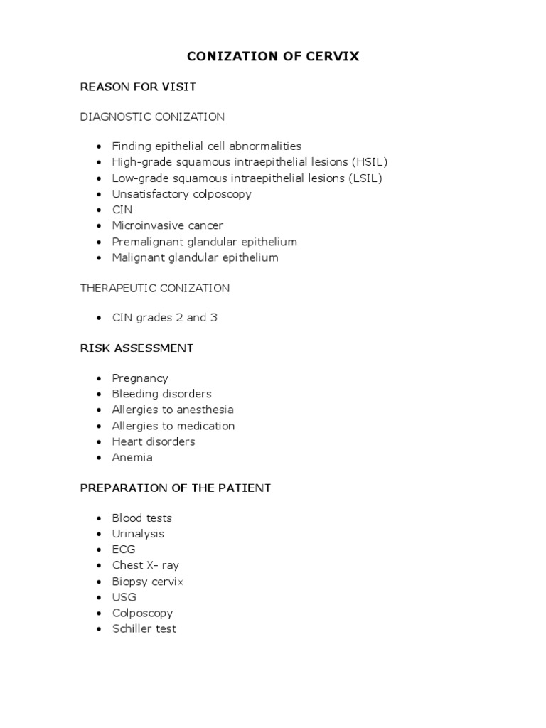 Conization of Cervix | Gynaecology | Medical Specialties