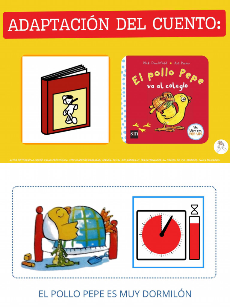 El Pollo Pepe Va Al Colegio y Actividad Lugar | PDF