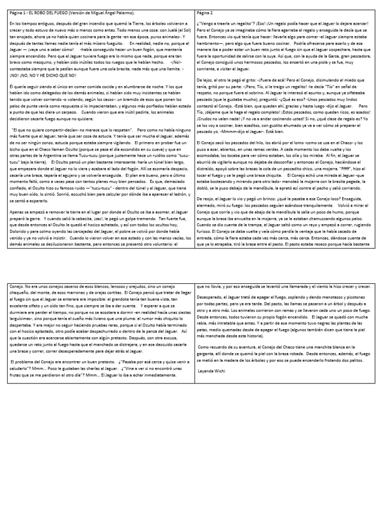 El Robo Del Fuego | PDF