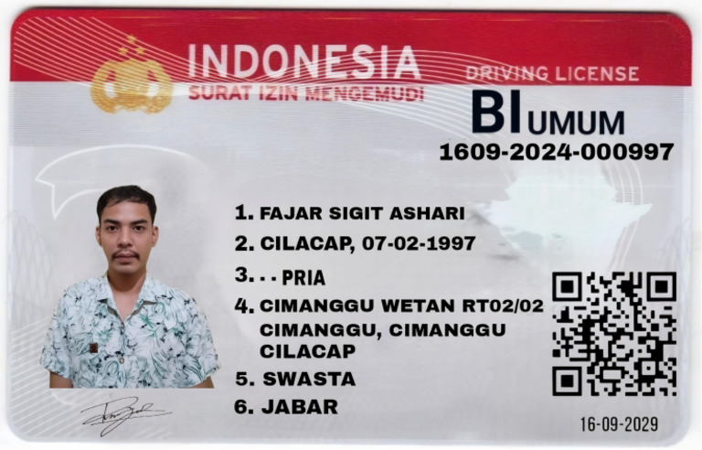 Sim B1 Umum Fajar | PDF