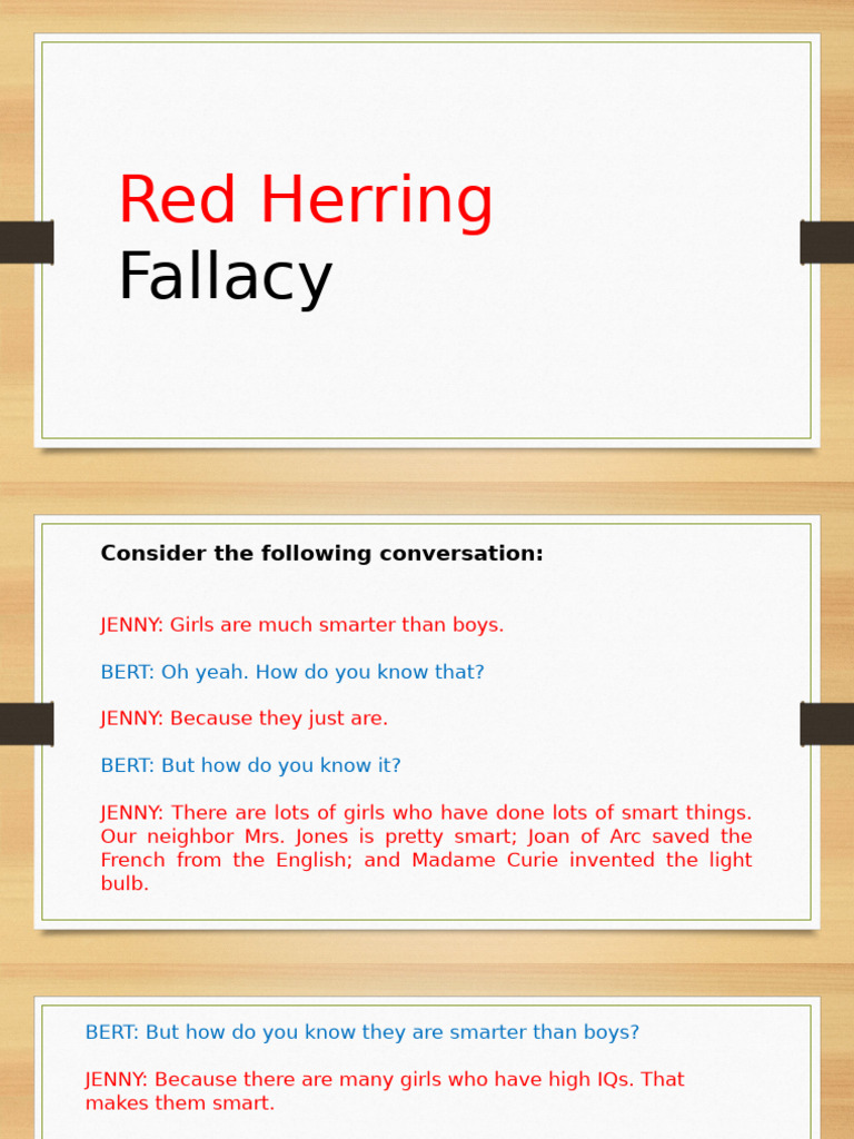 1 Red Herring Fallacy | PDF