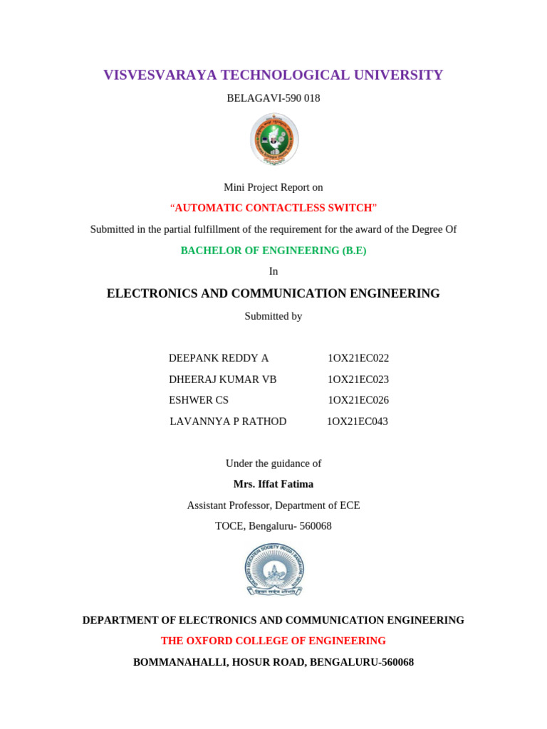 Mini Project Report | PDF