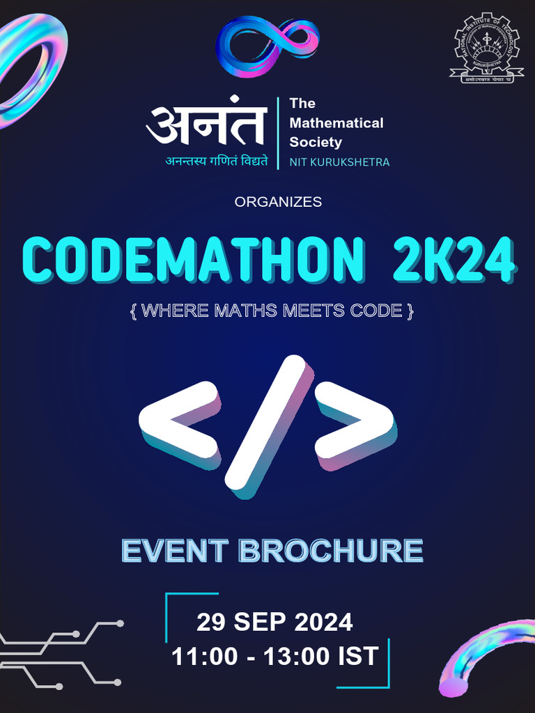 Codemathon 2k24 Brochure | PDF | Mathematics | Cognition