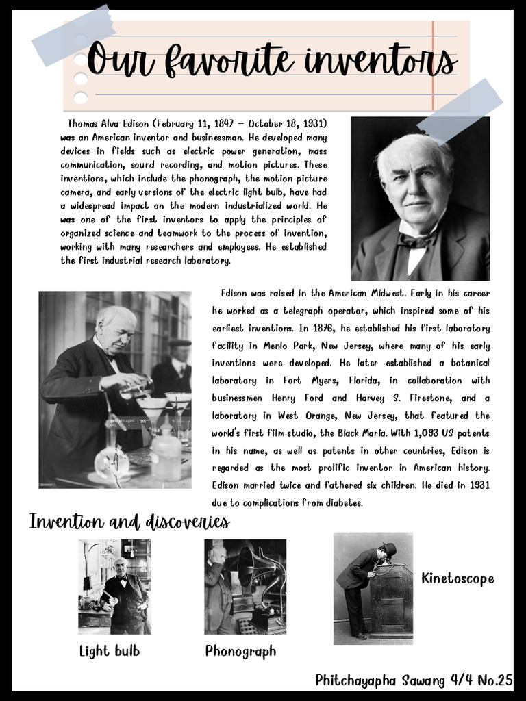 Our Favorite Inventors | PDF