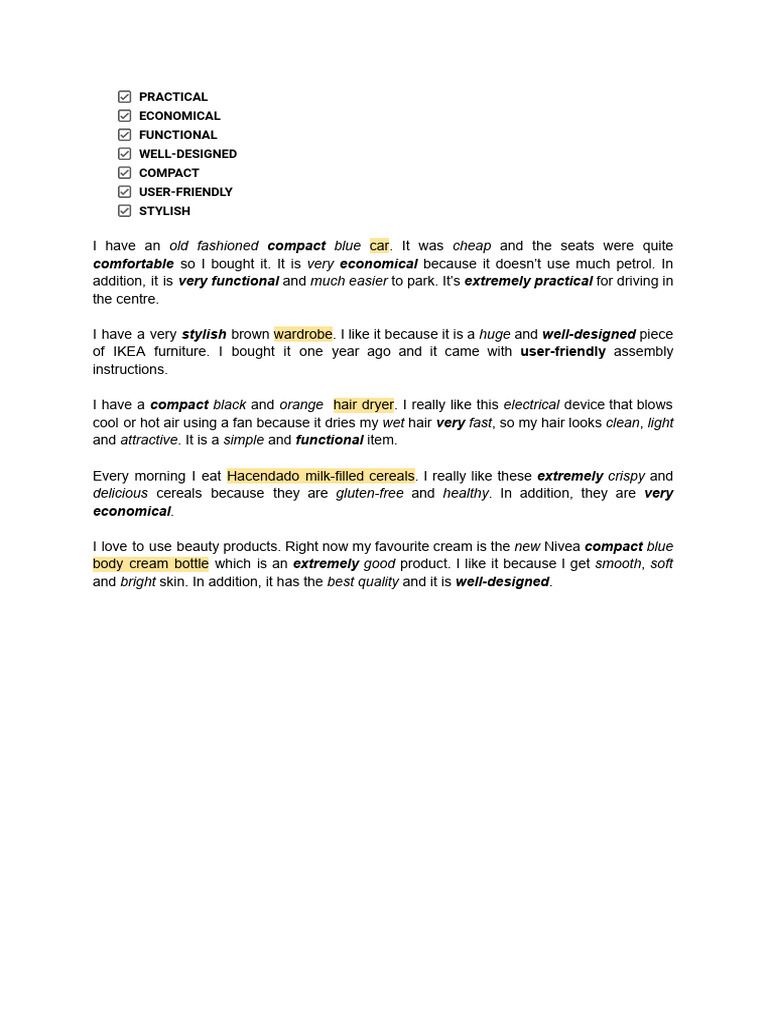 3e - Talking About Products | PDF