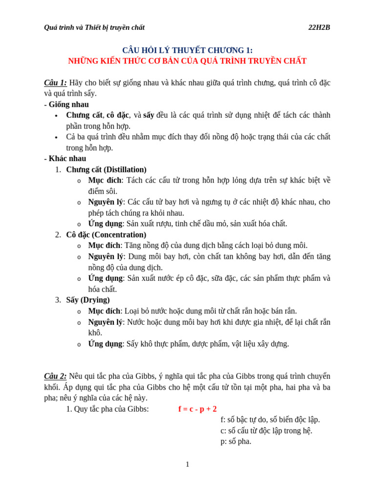 LT & BT CHƯƠNG 1 | PDF