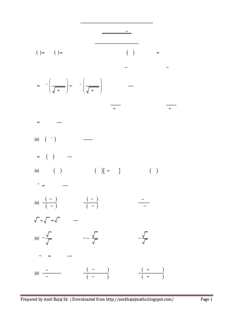 Ch 5 Differentiation Multiple Choice Questions With Answers | PDF