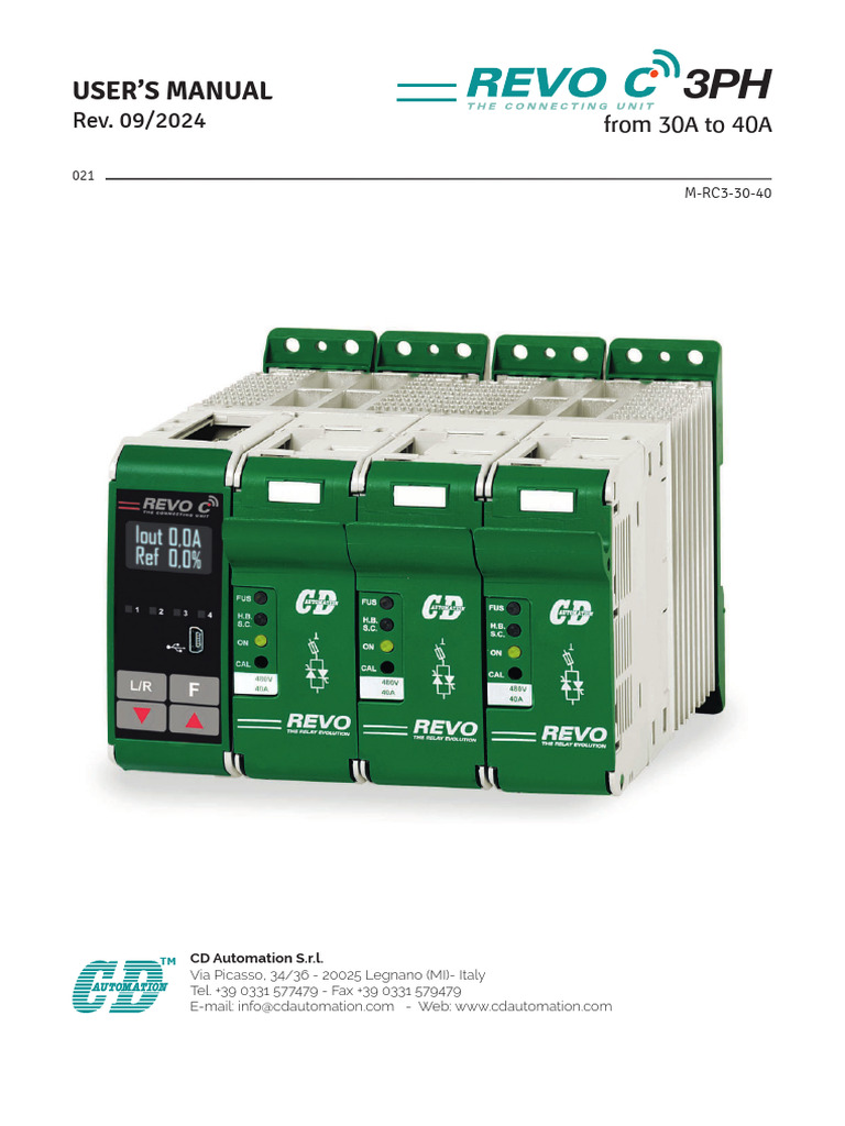 Eng REVO C 3PH 30 40A Thyristor Units | PDF