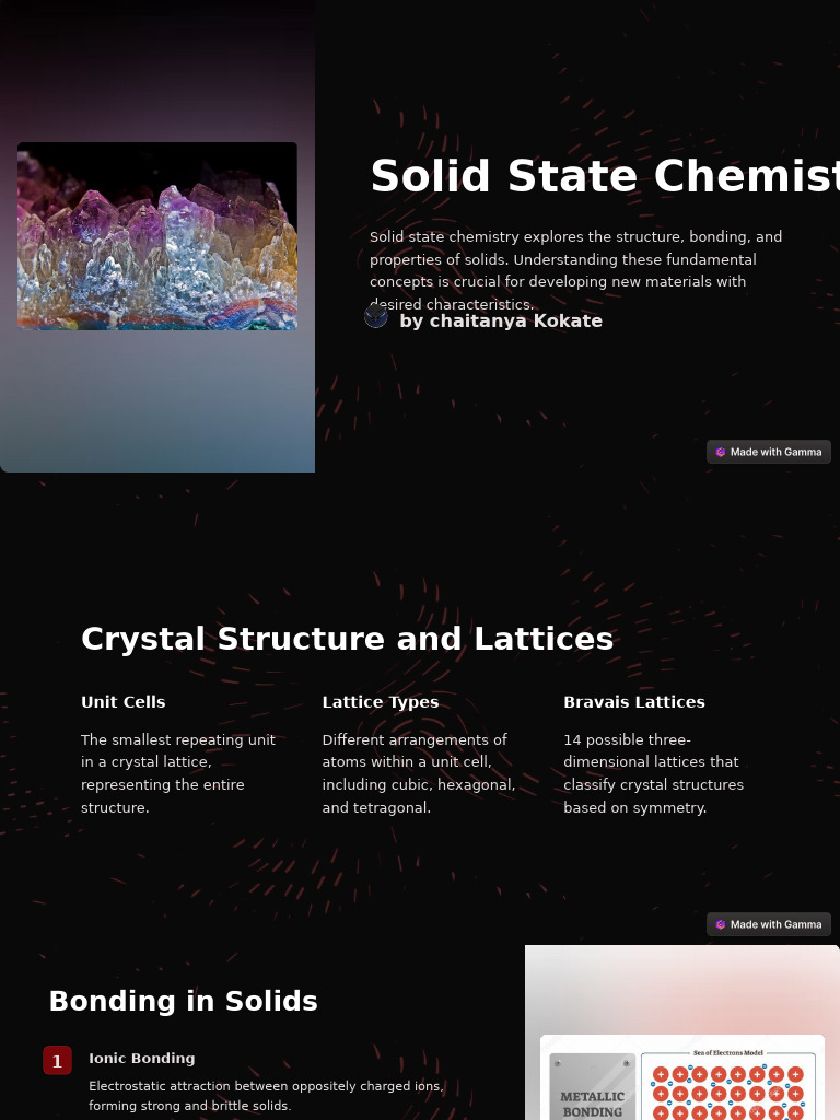 Solid State Chemistry | PDF