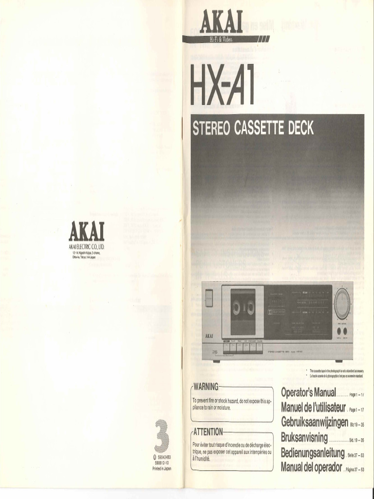 Akai HX-A1 | PDF