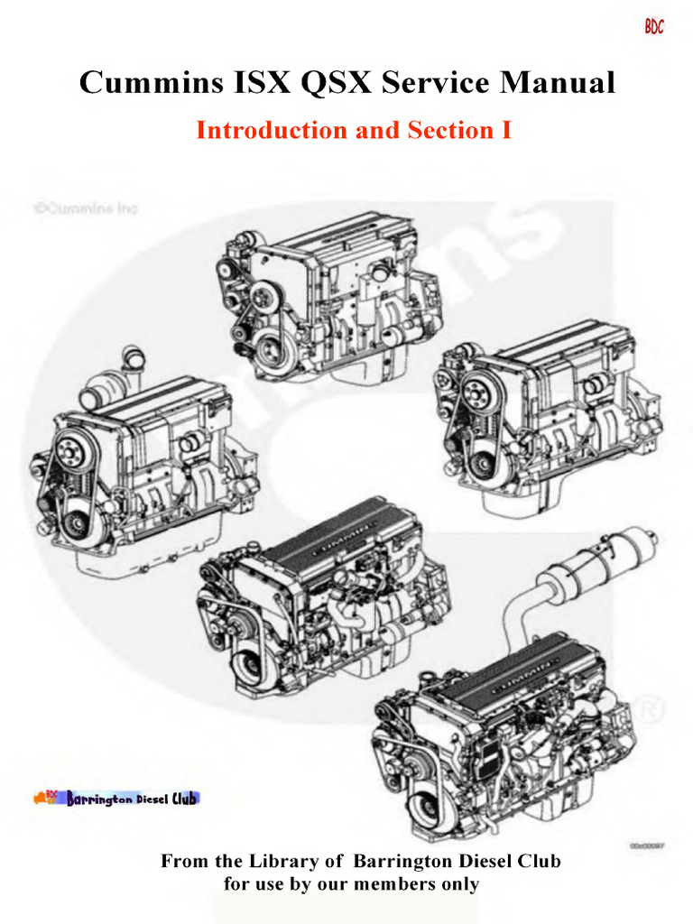 Cummins Isx & Qsx Service Manual | PDF