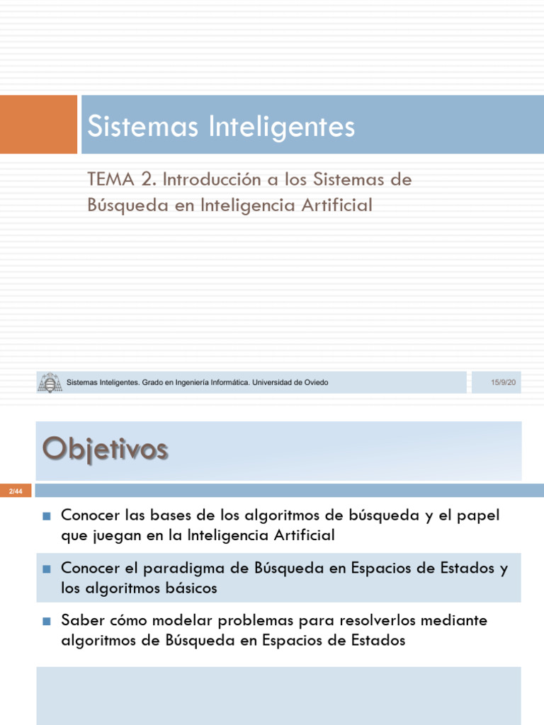 02 Tema2 - IntroduccionBusqueda Transparencias | PDF