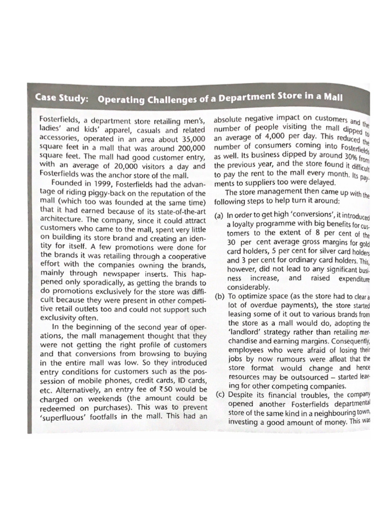 Case Study-Retail Strategy Essentials | PDF