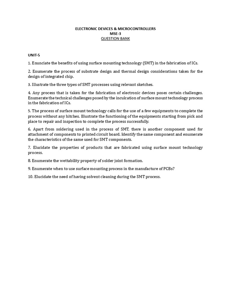 Question Bank-MSE3 | PDF