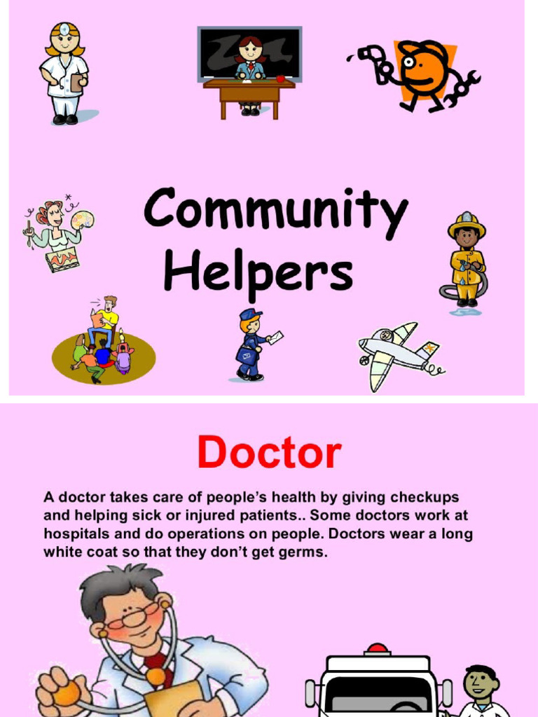 Community Helpers Revision | PDF