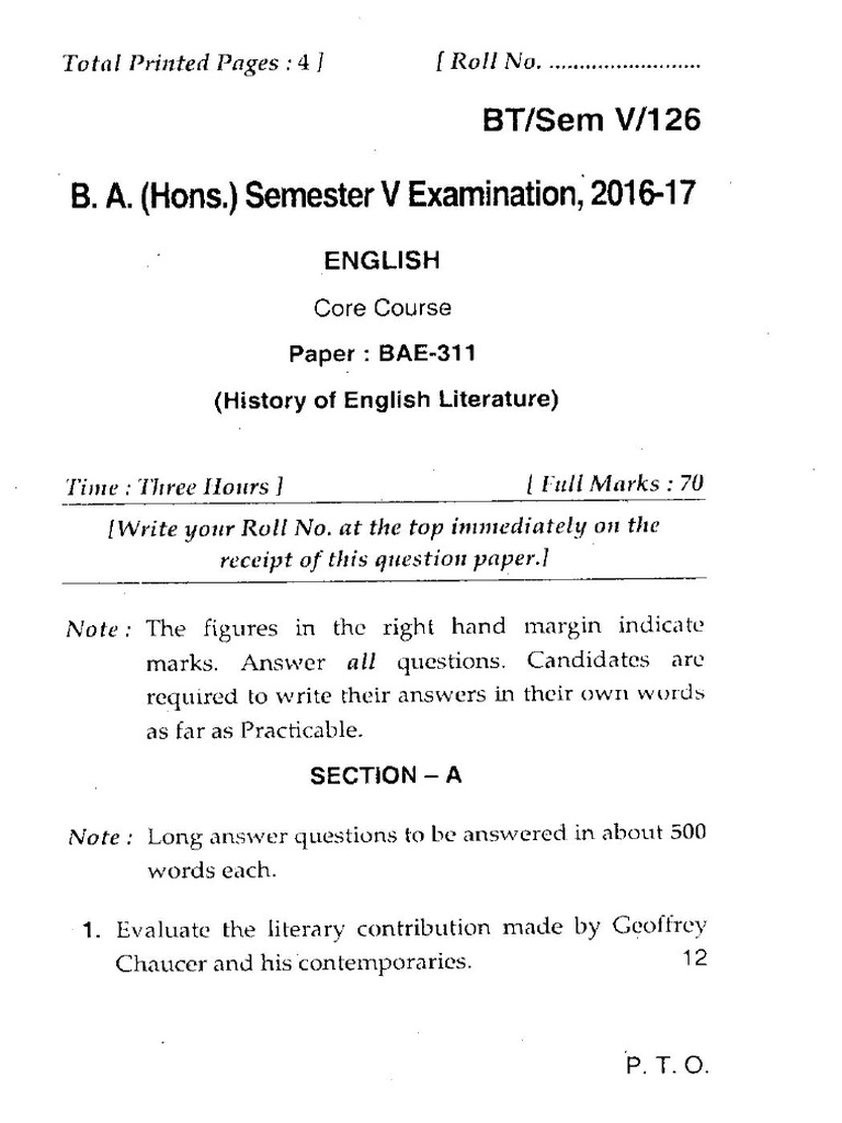 Ba English Pdf