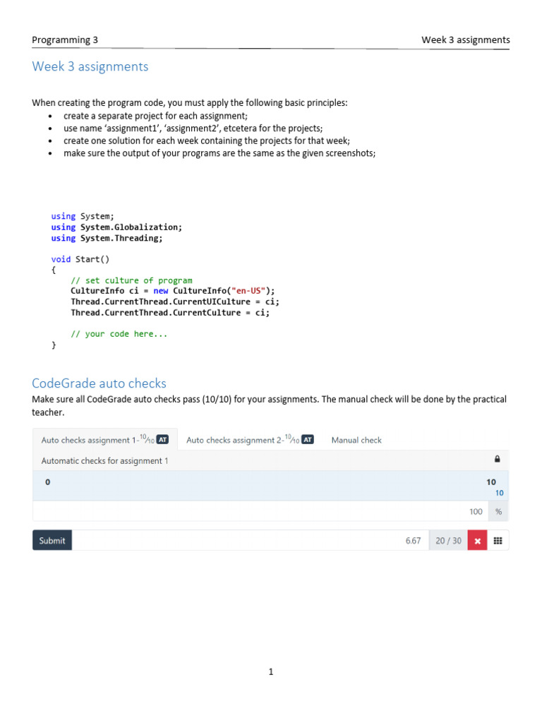 Assignments Programming3 Week3 | PDF | Parameter (Computer Programming) | Computers