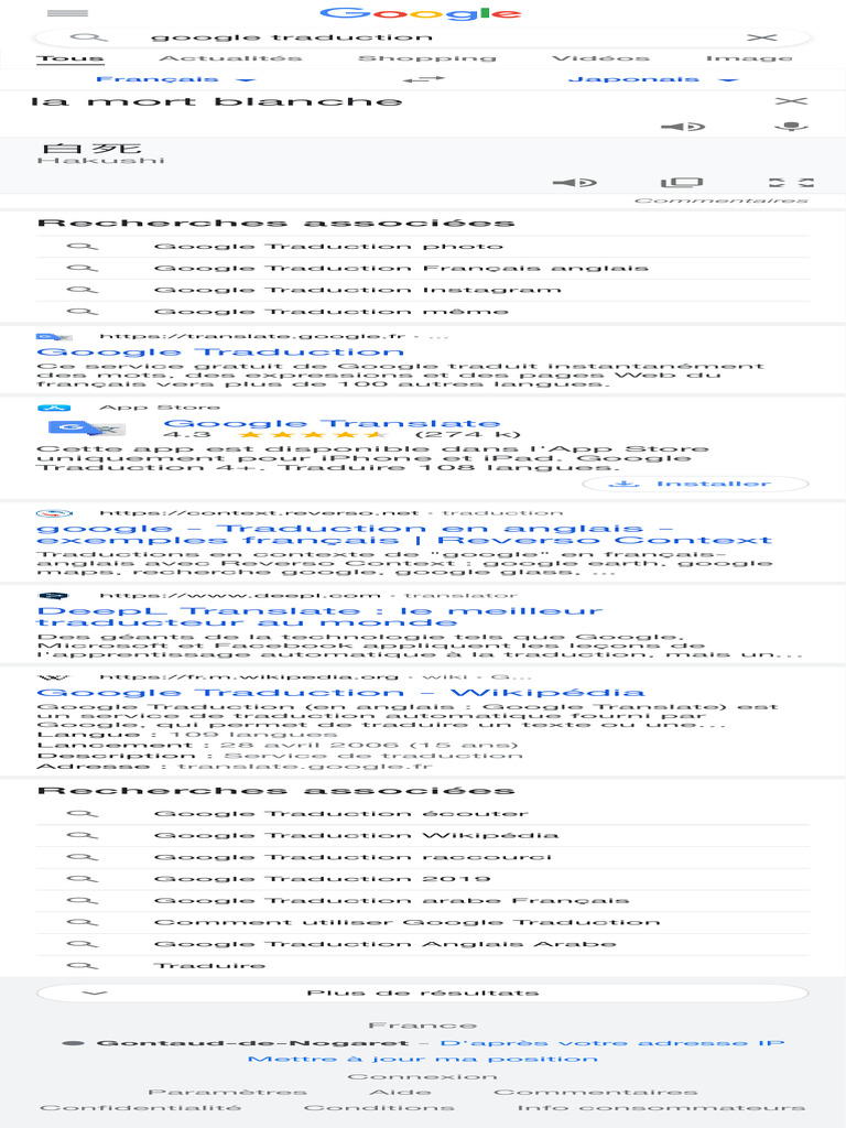 Google Traduction : Guide et Fonctionnalités | PDF