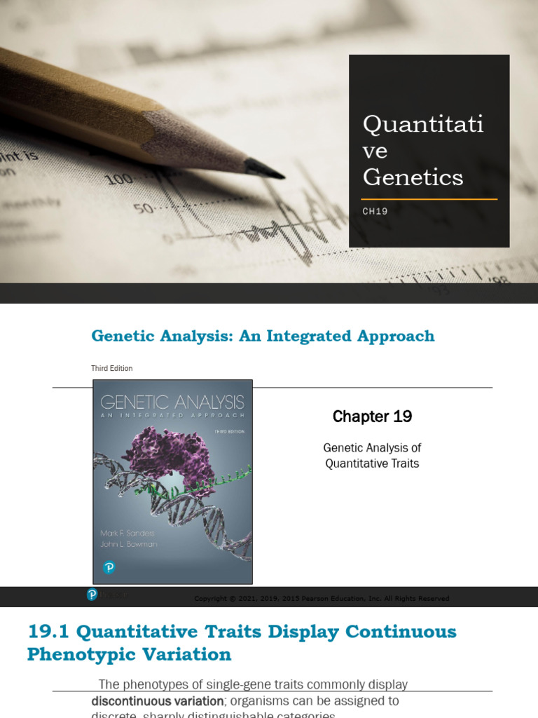 9 - Quantitative Genetics | PDF