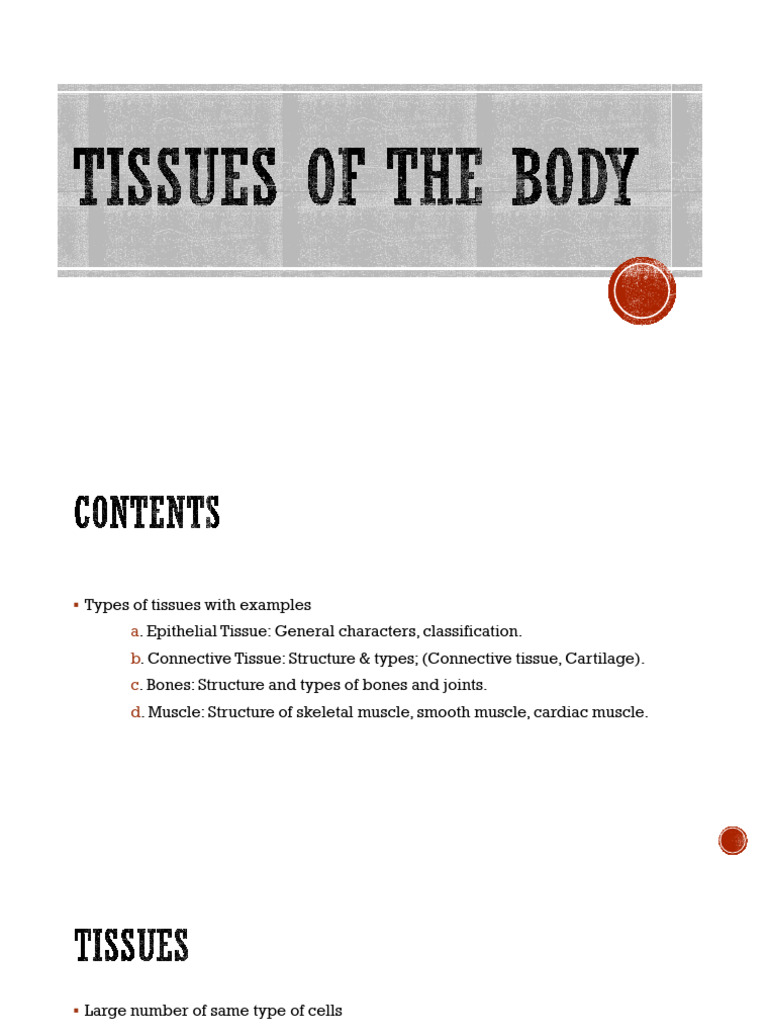 TISSUE | PDF